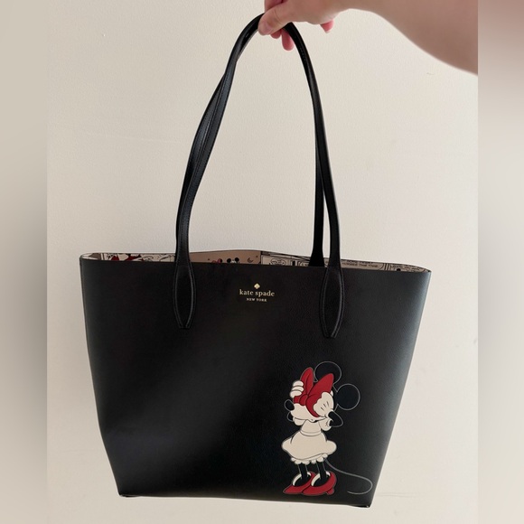 kate spade | Bags | Limited Edition Disney Kate Spade Black Tote Purse ...
